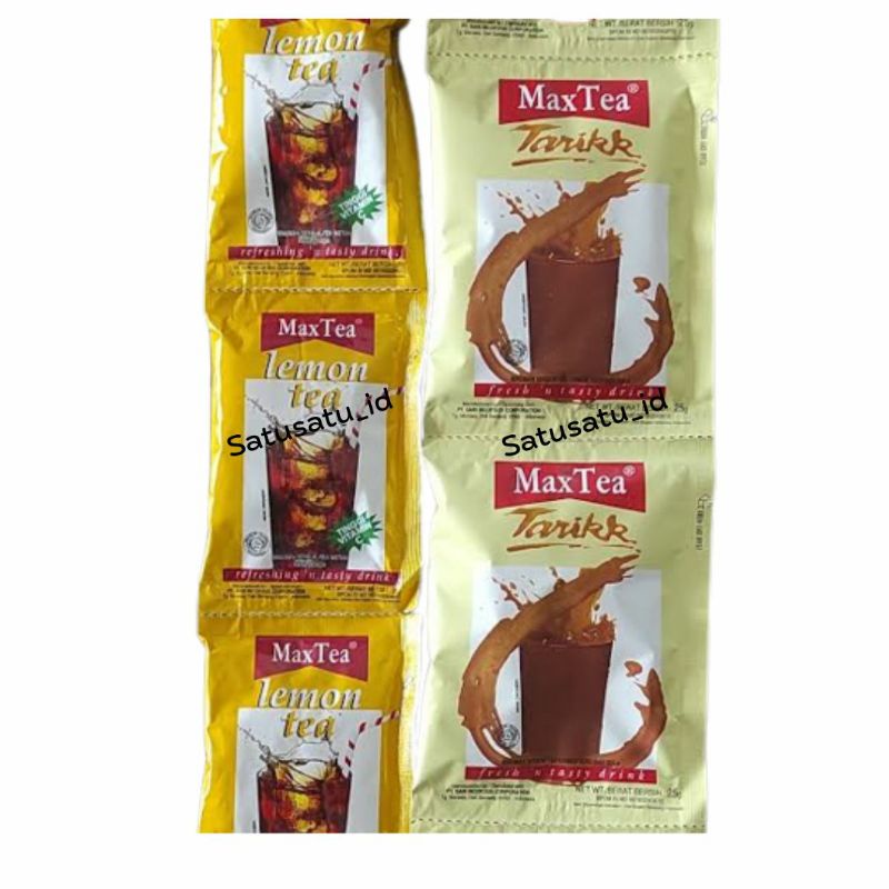 Jual Max Tea Teh Tarik - Max Tea Lemon Tea Renceng (5 Sachet) | Shopee ...