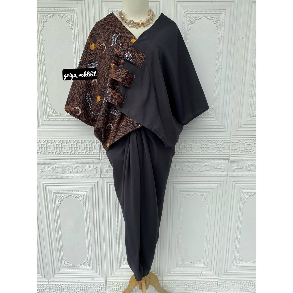 Jual SET KEBAYA CROP TOP ETNIK BATIK LURIK MODEL OVER SIZE PREMIUM ...