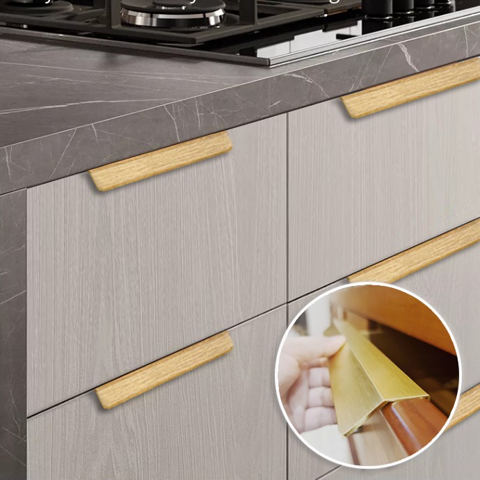 Jual Trapeze Gold Handle Pinggir Laci Invisible Profile Drawer Tarikan ...