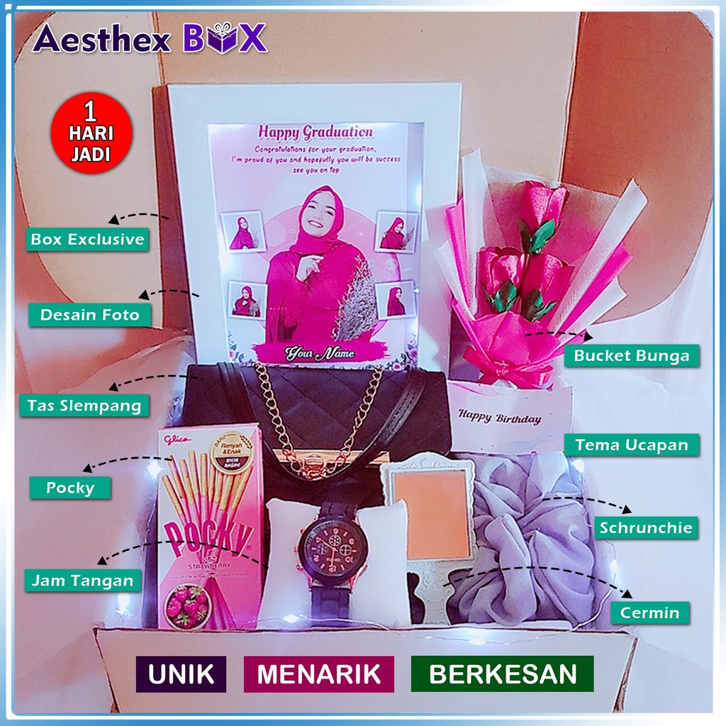 Jual Paket Hampers Kado Ulang Tahun Wisuda Anniversary Untuk Wanita ...