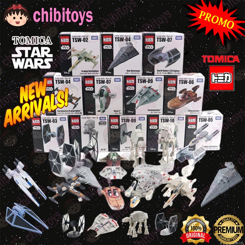 Jual Tomica Star Wars TSW 01 Milennium Falcon 02 XWing Starfighter 03 Tie Fighter 04 Star ...