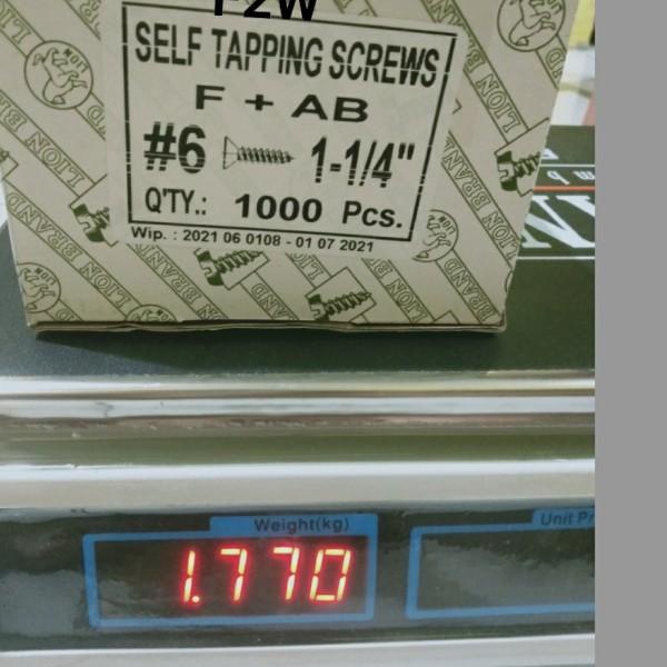 Jual SEKRUP TAPPING FAB 6 X 1-1/4" SKRUP TAPPING SCREW MOON LION ...
