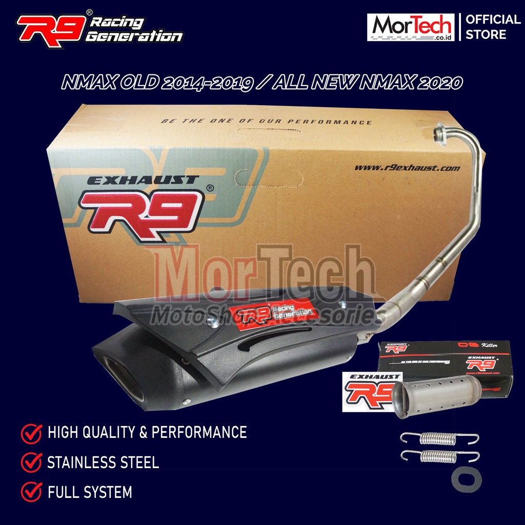 Jual R9 Original Knalpot Racing Full System Yamaha NMax 150 Old - All ...