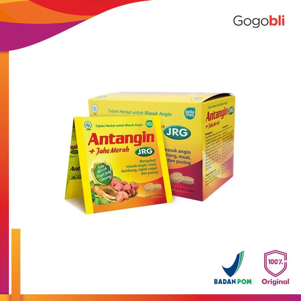 Jual Antangin JRG plus Jahe Merah (20 Strip @ 4 Tablet) | Shopee Indonesia