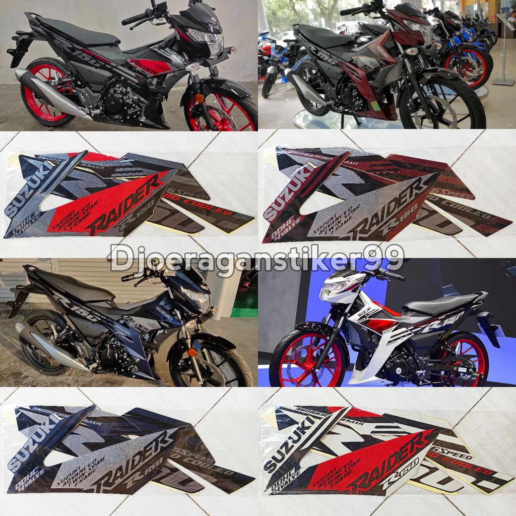 Jual stiker striping satria fu injeksi raider 2022, striping fu r150 ...