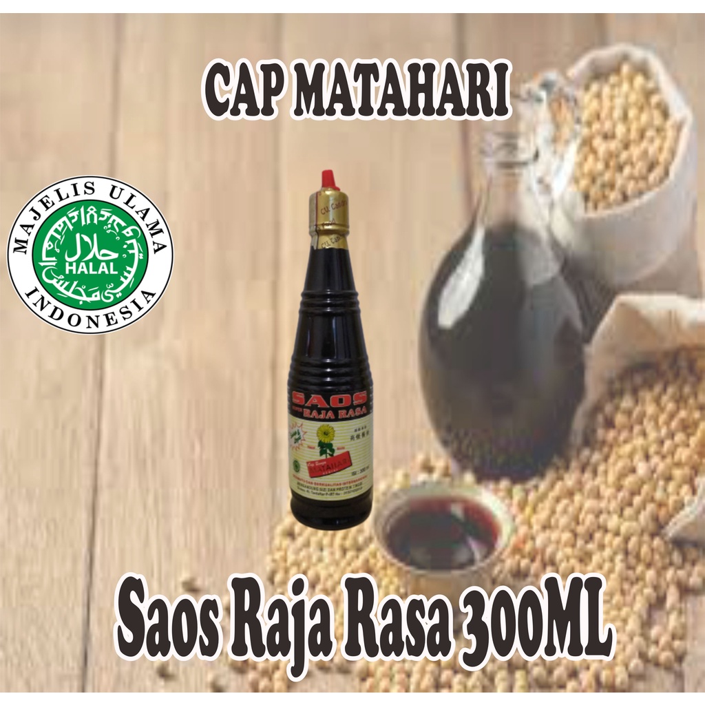 Jual Saos Raja Rasa Organik Cap Matahari Botol Tanggung 300ml (HALAL ...