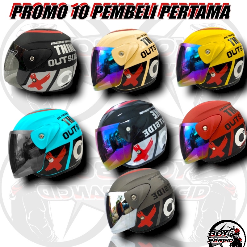 Jual Helm Evo Motif Outside Helem Helmet - Helm SNI - Helm Dewasa ...