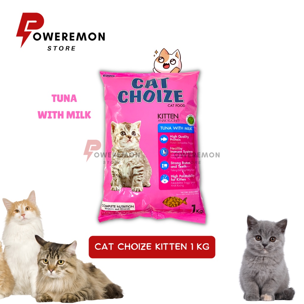 Jual Cat Choize Kitten 1kg Rasa Tuna dan Salmon with Milk untuk Anak ...