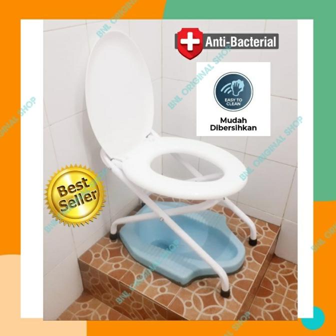 Jual wc kursi toilet duduk portable lipat stock ready | Shopee Indonesia
