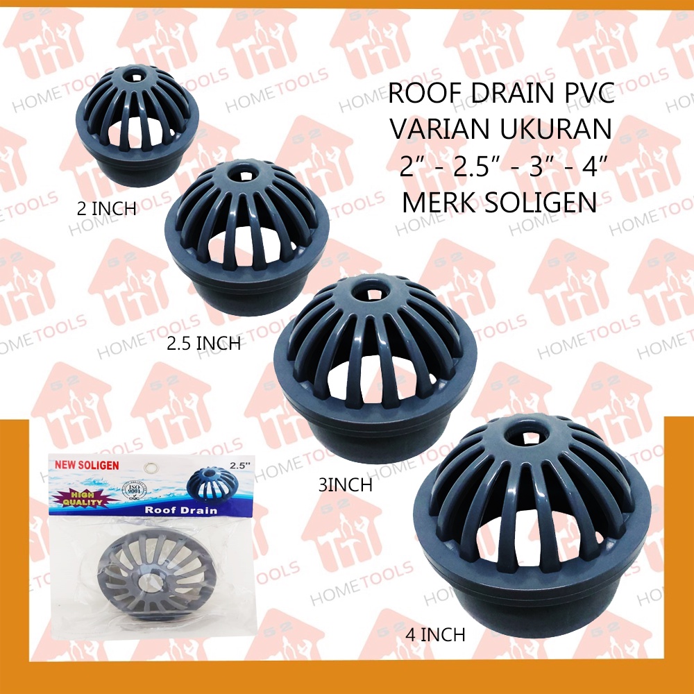 Jual Roof Drain Pvc Merk SOLIGEN Varian Ukuran 2" - 2.5" - 3" - 4 ...