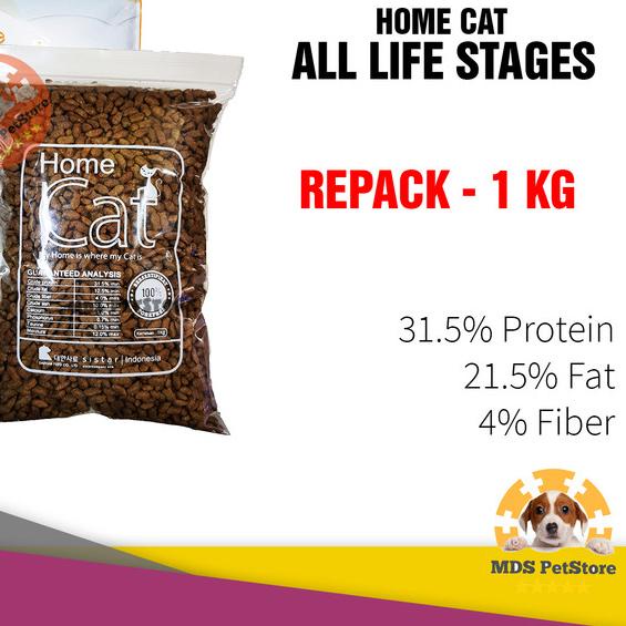 Jual Home Cat All Life Stage 1 Kg | makanan kucing adult kitten 1kg ...