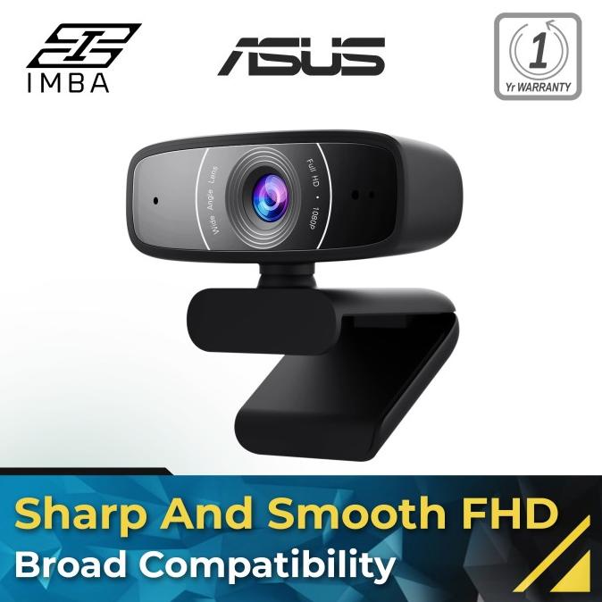 Jual Asus Webcam C3 Usb Camera With 1080P 30 Fps Recording | Shopee ...