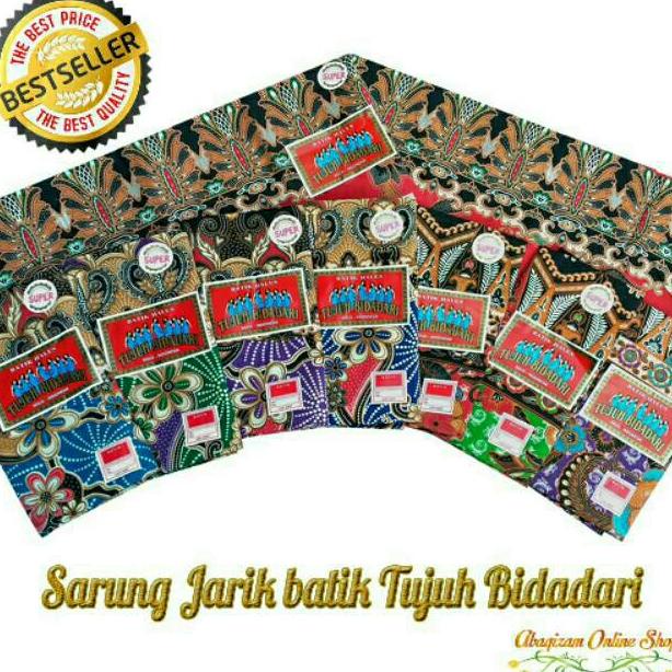 Jual KAIN sarung batik wanita tujuh bidadari / jarik batik sarung 7 ...