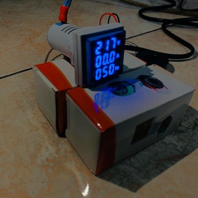 Jual Pilot Lamp Volt Meter Digital Listrik 3 in 1 - Merah | Shopee ...