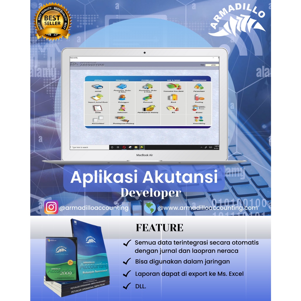 Jual Software Aplikasi Akuntansi Developer/Perumahan Armadillo Accounting Praktis & Mudah ...