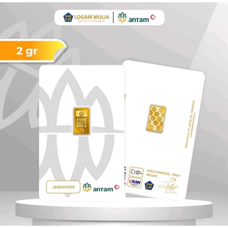 Jual Gold 2gr Antam Logam Mulia Emas Batangan | Shopee Indonesia