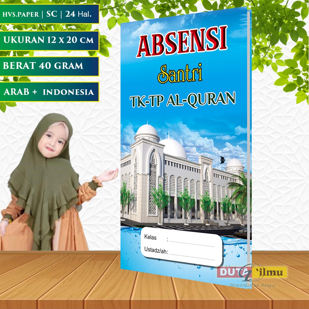Jual Buku ABSENSI Santri TPQ-A | Shopee Indonesia
