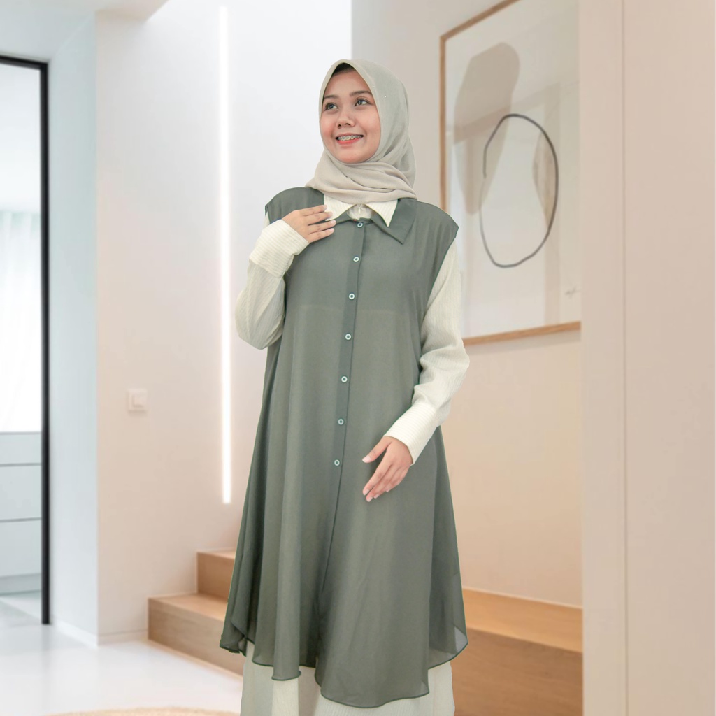 Jual Exterieur Long Outer Cardigan Kardigan Gardigan Wanita Panjang ...