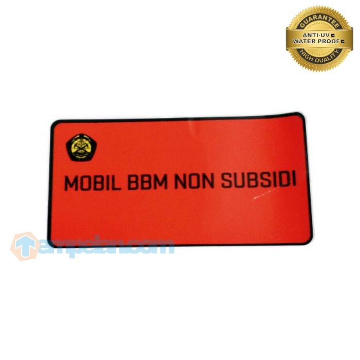 Jual STIKER MOBIL BBM NON SUBSIDI | Shopee Indonesia