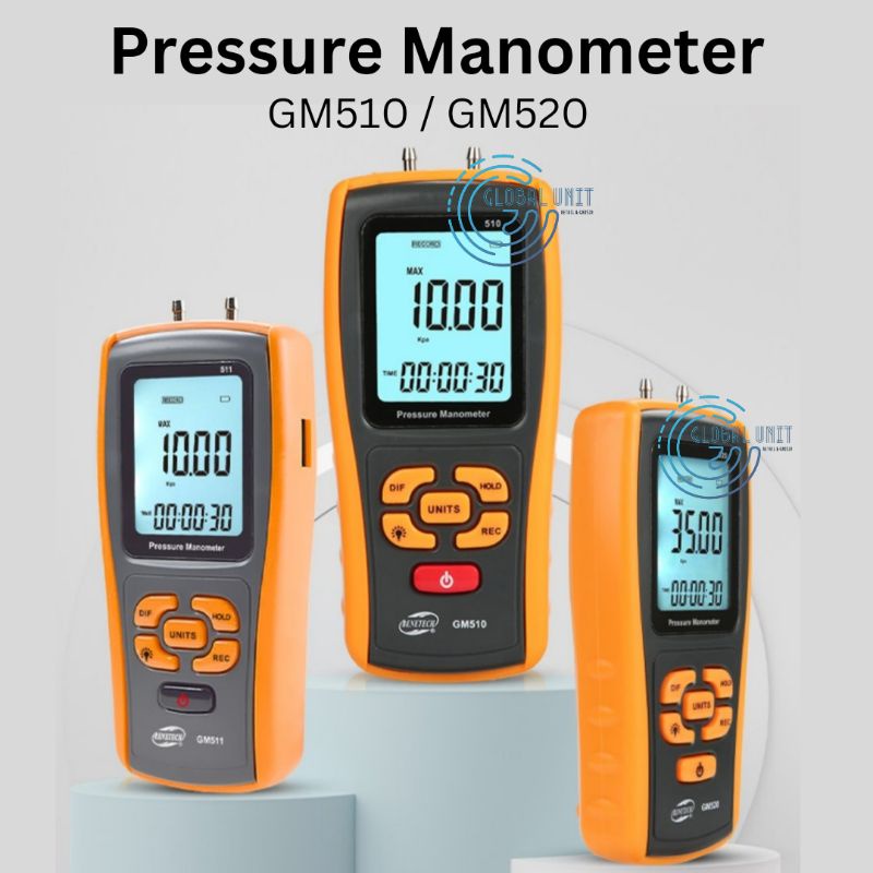 Jual BENETECH GM510 Air Pressure Manometer Gauge Tester - Alat Ukur ...
