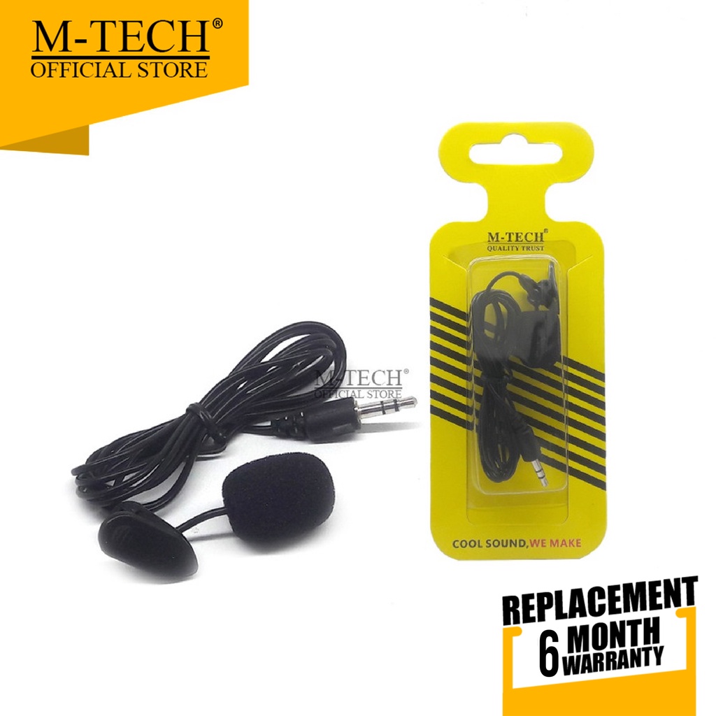 Jual MTECH Microphone Jepit Jack 3.5mm Mic M-Tech MT 02 | Shopee Indonesia