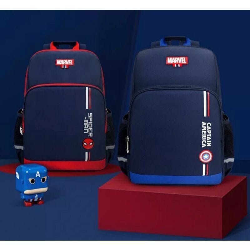Jual tas sekolah anak laki laki anak perempuan sd smp multifungsi tas ransel superhero marvel ...