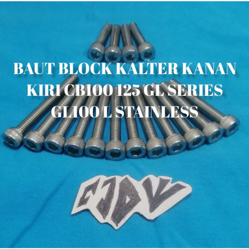 Jual BAUT KALTER BLOCK BLOK MESIN KANAN KIRI BAK MAGNET CB100 125 GL PRO MAX SERIES GL100 L ...