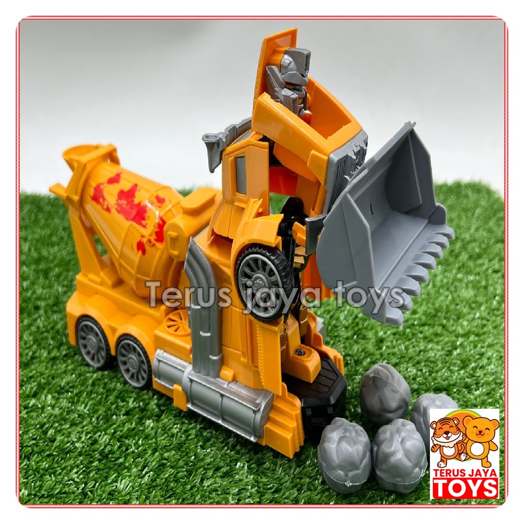 Jual Mainan Anak Mobil Truk jadi robot transformer molen | Shopee Indonesia