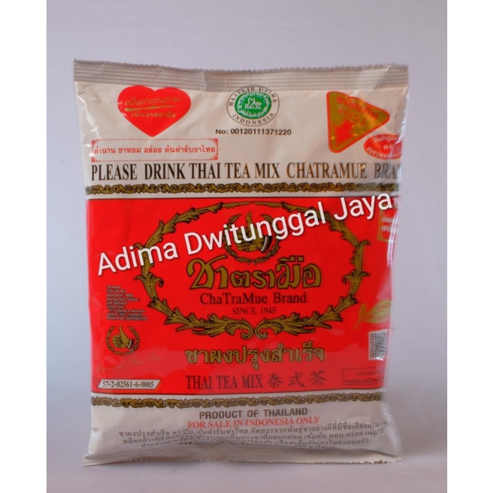 Jual THAI TEA MIX CHATRAMUE 400 GR / BLACK TEA / NUMBER ONE BRAND ...