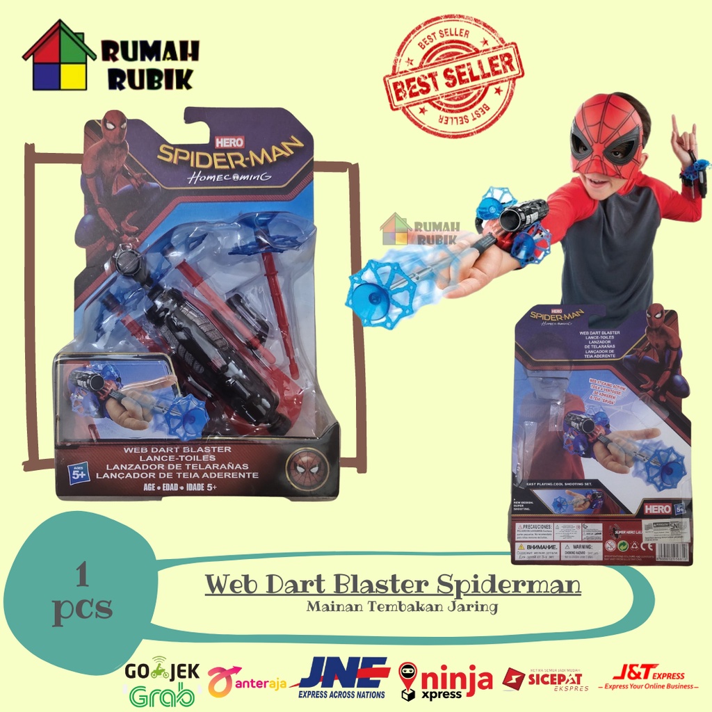 Jual Spiderman Web Dart Blaster / Mainan Jaring Spiderman | Shopee ...