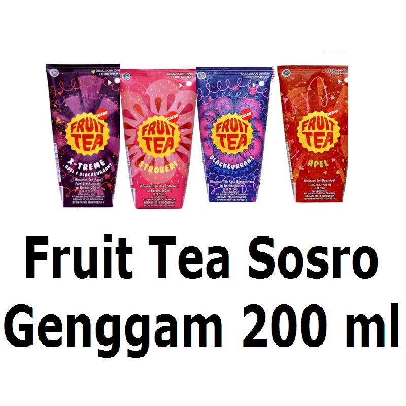 Jual Fruit Tea Sosro Genggam 200 ml All Varian | Shopee Indonesia