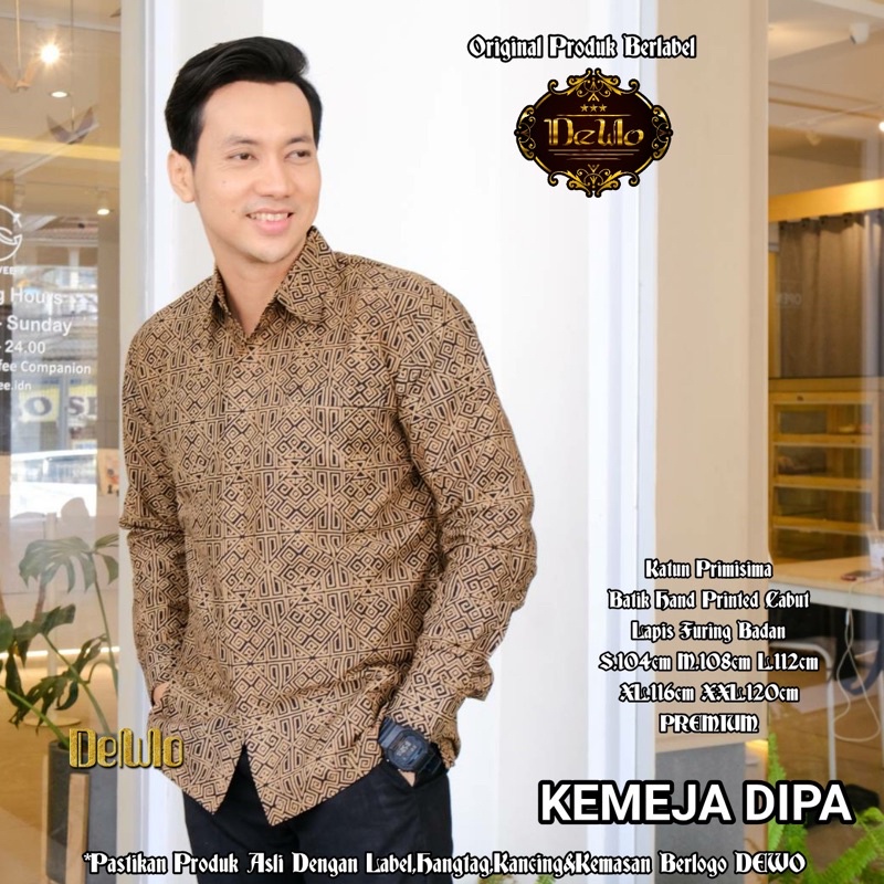 Jual DIPA PAN Batik Pria Full Furing M-XXL High Quality Kemeja Lengan ...
