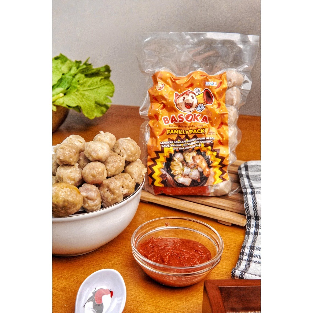 Jual Basoka Family Pack Bakso Daging Sapi Frozen Khas Malang + Bumbu ...