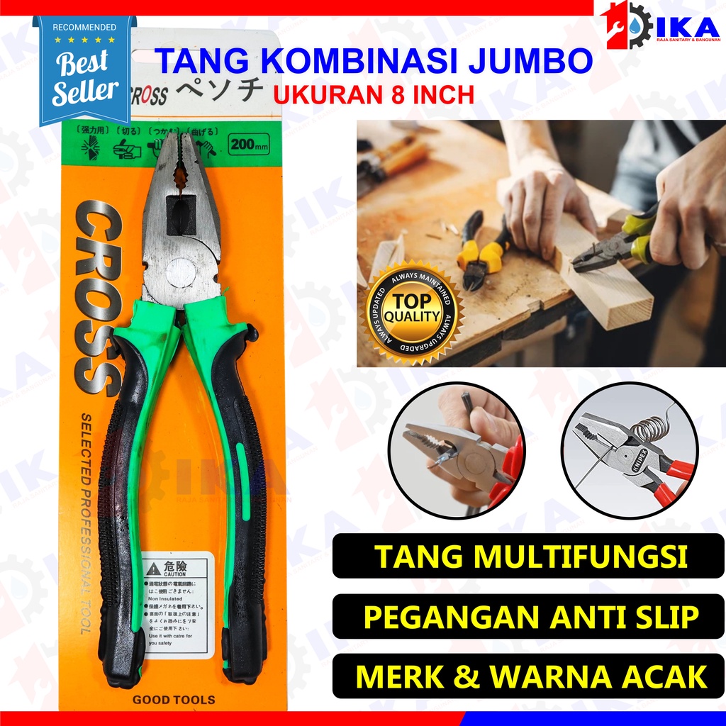 Jual Professional Tang Kombinasi 8 Inch - Linesman Pliers 8 Inch / Tang ...