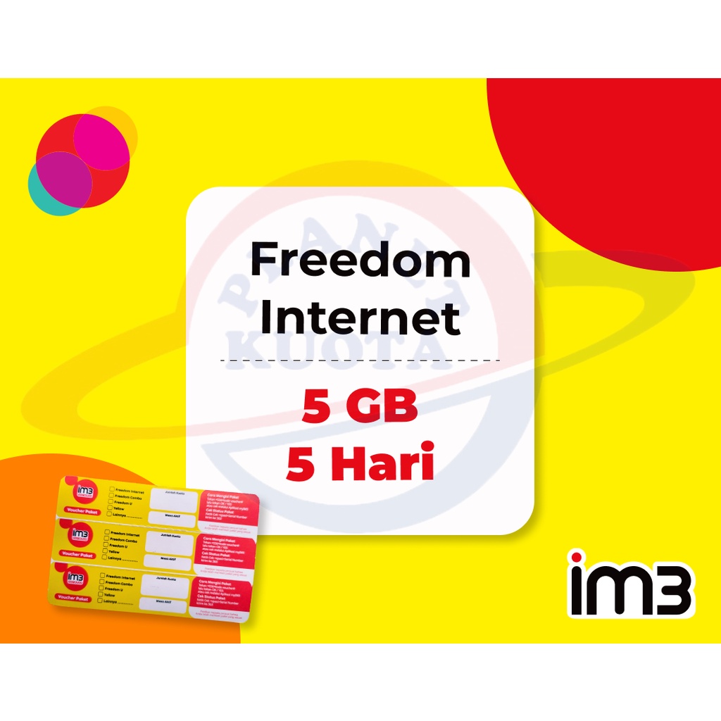 Jual Voucher Data Indosat Freedom Internet 5GB (5 Hari) | Shopee Indonesia