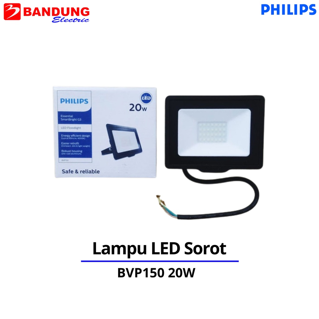 Jual Lampu SOROT LED BVP150 20W Philips | Shopee Indonesia