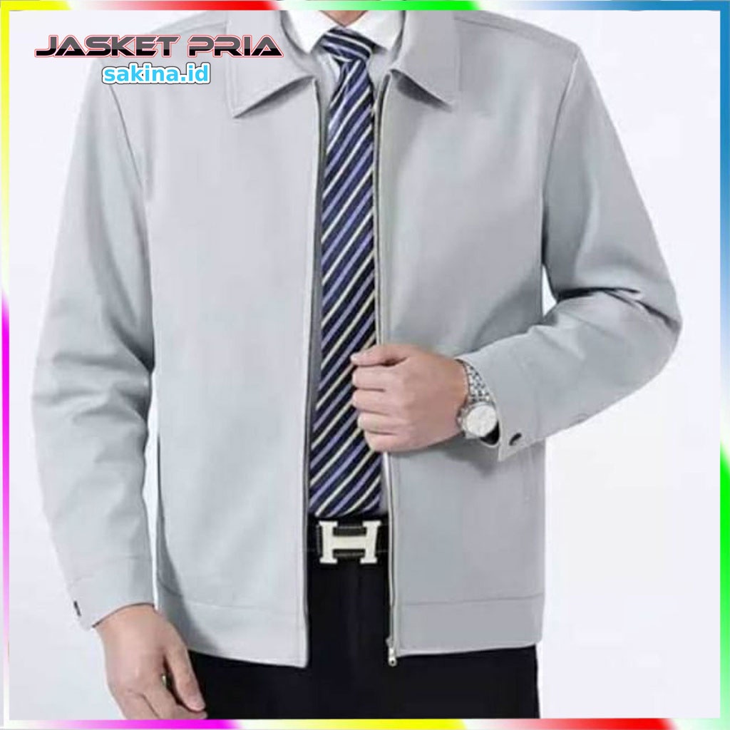Jual Jaket Semi Jas Premium Jumbo Remaja Dewasa Variasi Satu Warna ...