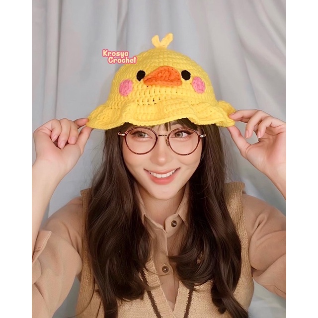 Jual Topi Rajut Bebek Crochet Duck Hat Krosya Crochet by Janine ...