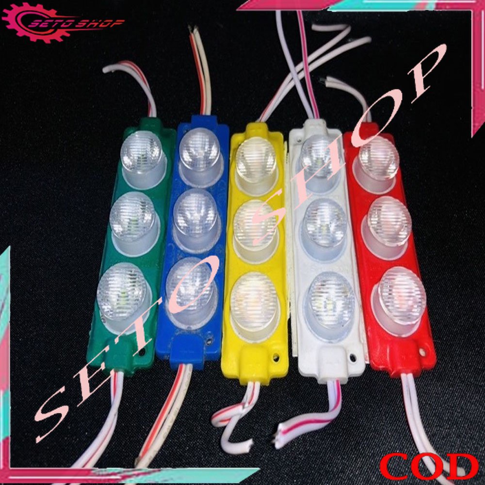 Jual Lampu LED Module 3 Watt 12V / LED Modul 3 Mata Besar / Lampu Led ...