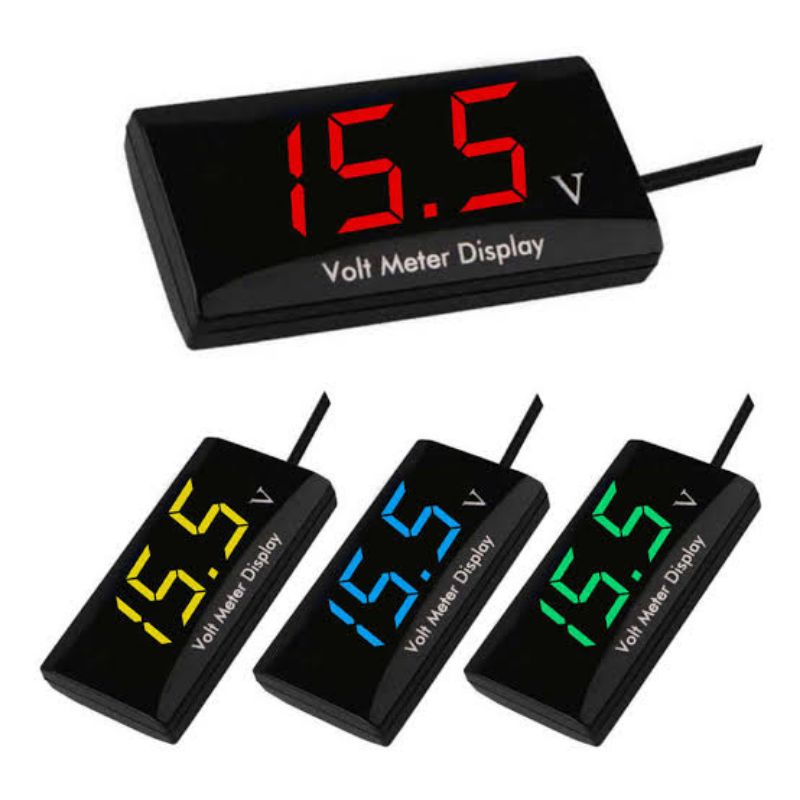 Jual VARIASI MOTOR VOLTMETER PENGUKUR AKI DIGITAL WATERPROOF | Shopee ...