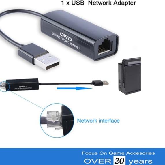 Jual USB Network Adapter LAN Connection Ethernet Converter Nintendo ...