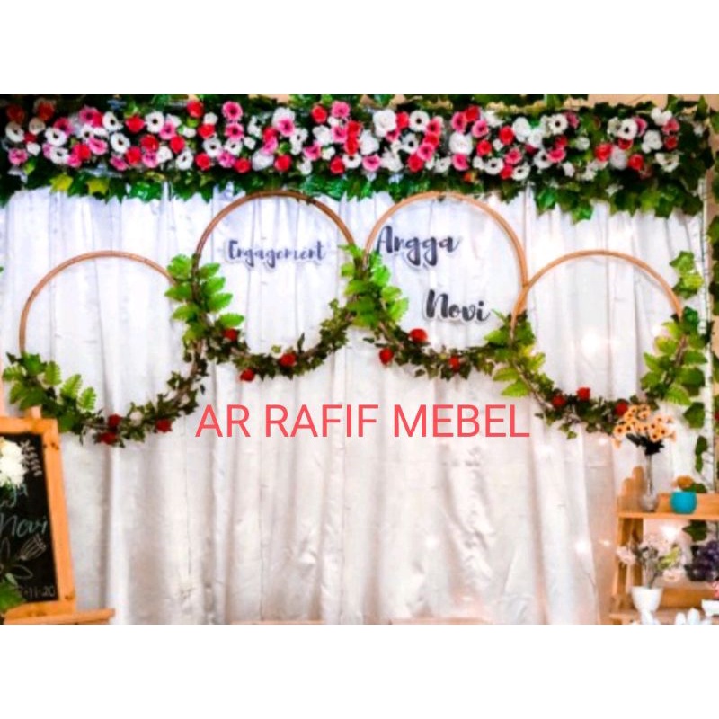Jual ring rotan 60 cm untuk backdrop lamaran | Shopee Indonesia