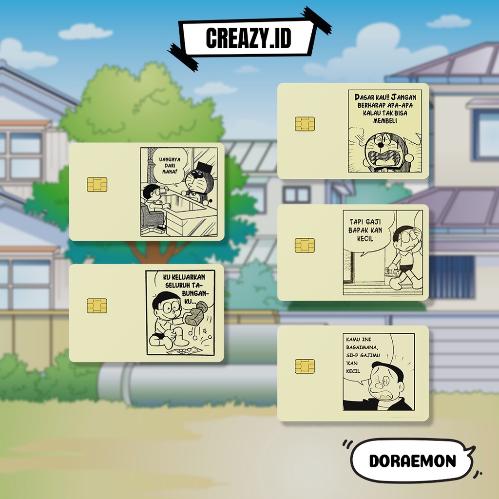 Jual Doraemon Meme Quotes - Sticker Kartu ATM / Card Skin / Stiker ...
