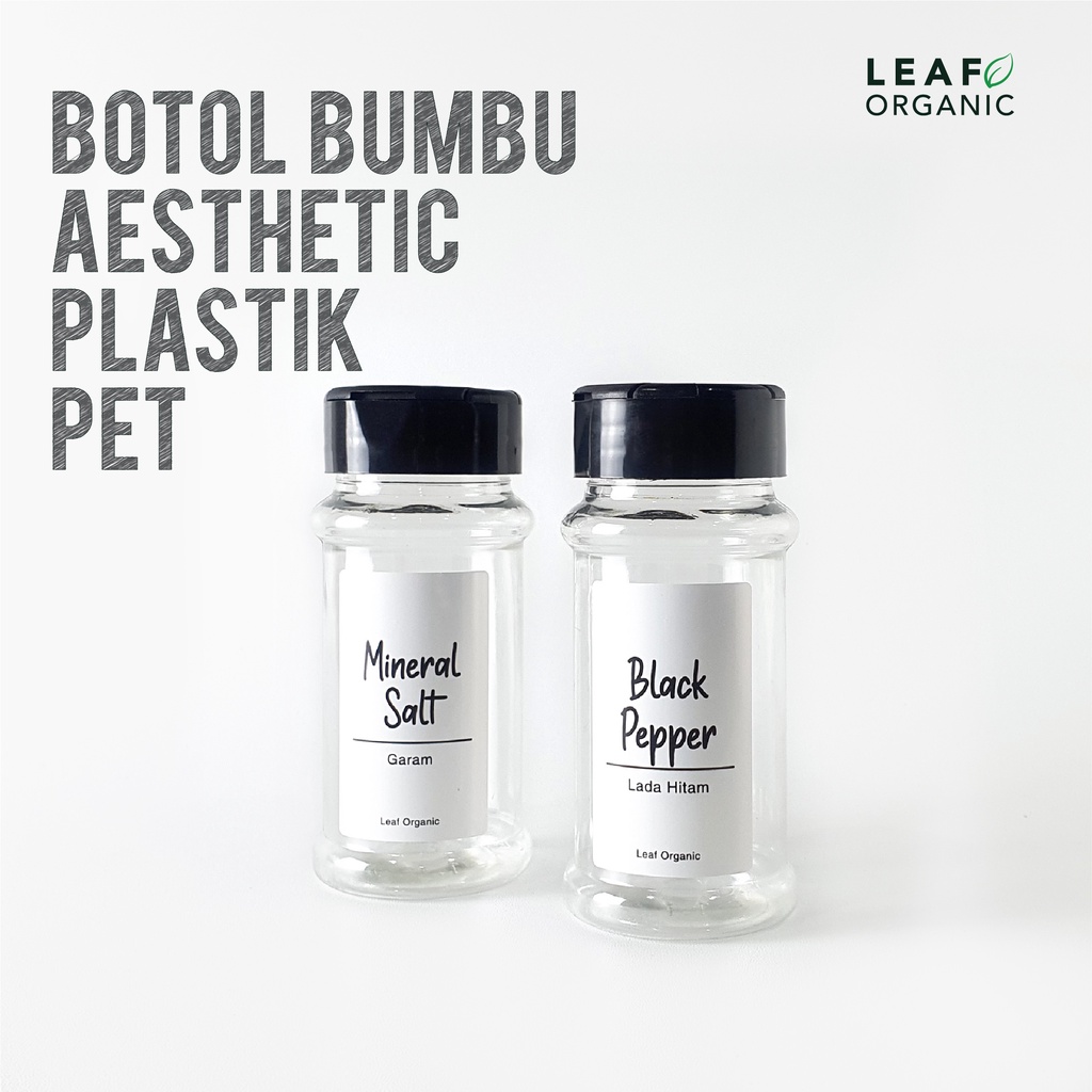 Jual Botol Bumbu Aesthetic Serbaguna Bahan PLASTIK PET (Botol Garam ...
