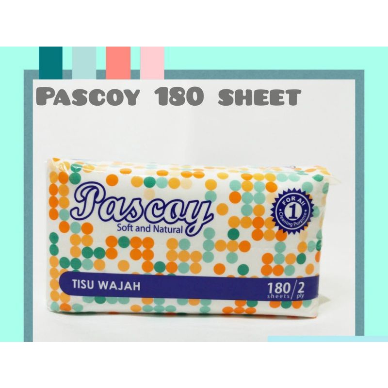 Jual Tissue Pascoy 180 sheet 2 ply facial tissue, tissue wajah | Shopee ...