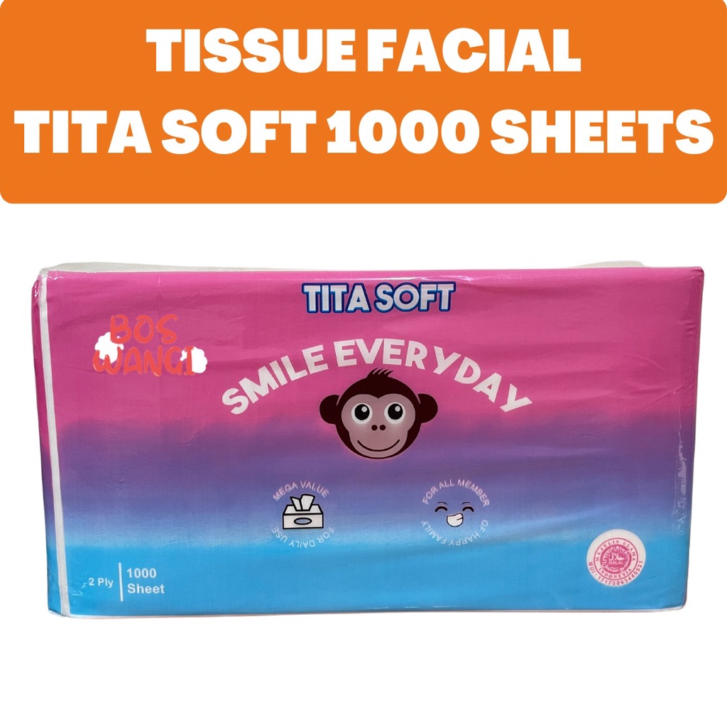 Jual TISSUE FACIAL TITA SOFT 1000 SHEETS | Shopee Indonesia