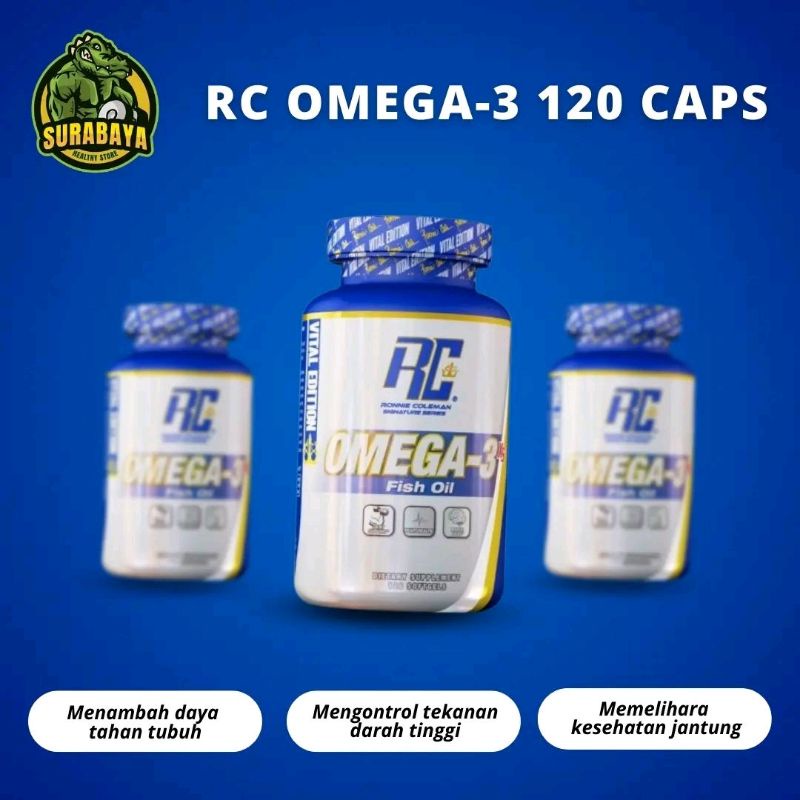 Jual Ronnie Coleman RC Omega 3 120 Softgels Omega-3 Fish Oil Capsules ...