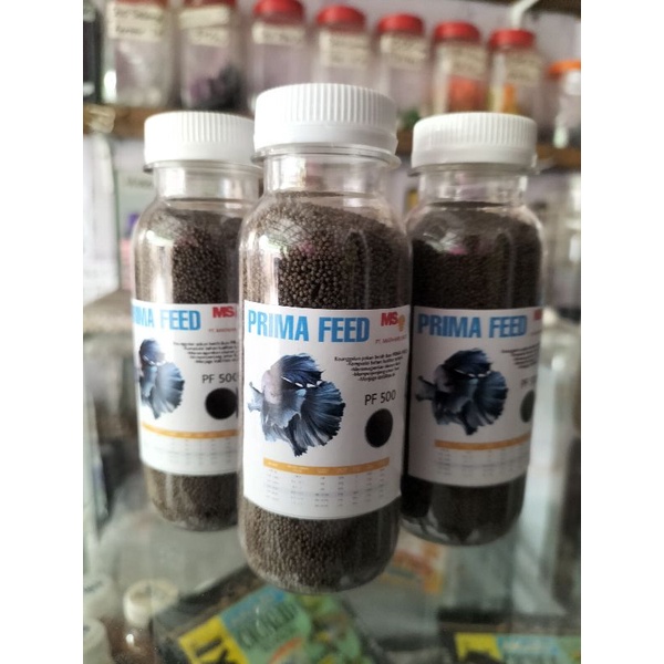 Jual Prima feed pf 500 dan pf 0 pakan ikan guppy ikan cupang ikan molly ...