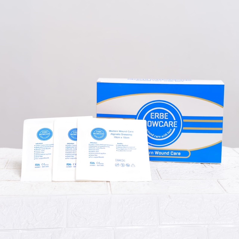 Jual Alginate dressing erbe mowcare 10 x 10 cm , alginat dressing hight ...