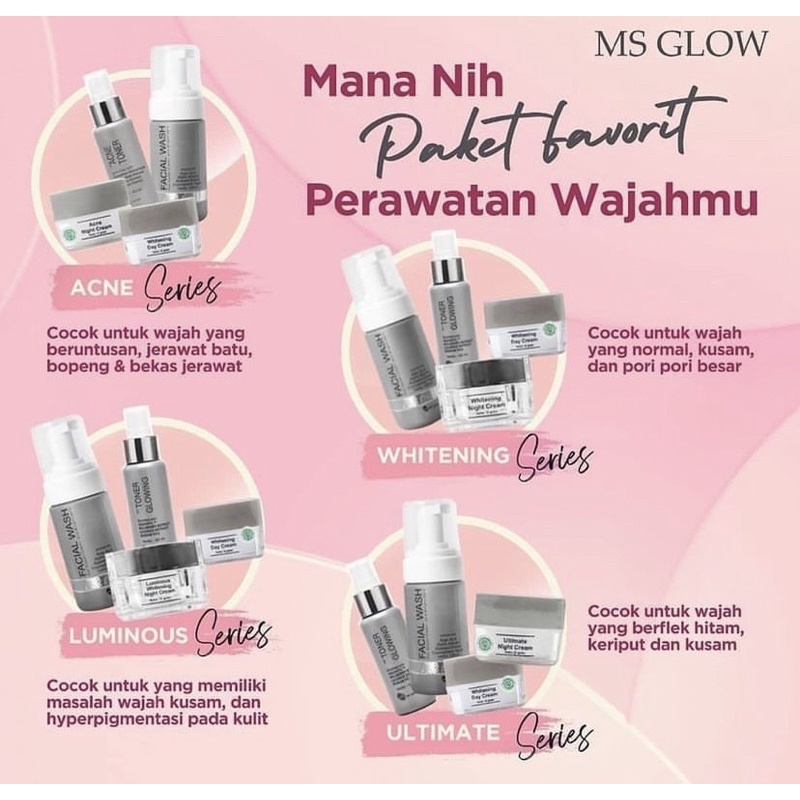 Jual Paket Wajah MSGLOW ORIGINAL | Shopee Indonesia